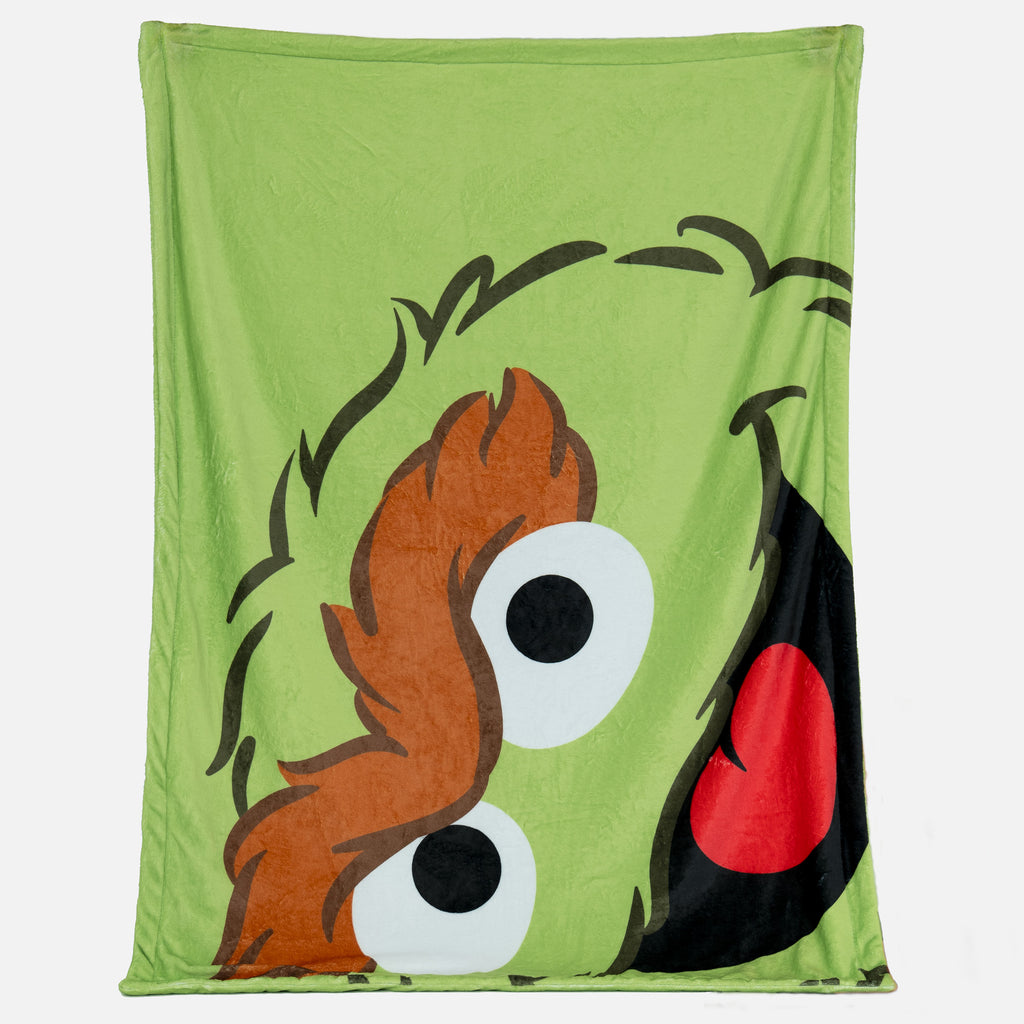 Sesame Street Sofa Pledd / Teppe Oscar The Grouch Grønn 100 X 140 cm ...